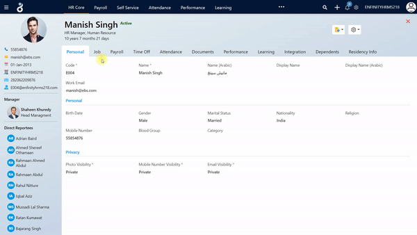 Cloud HR Software | Online HCM Solution | GCC | Enfinity HRMS