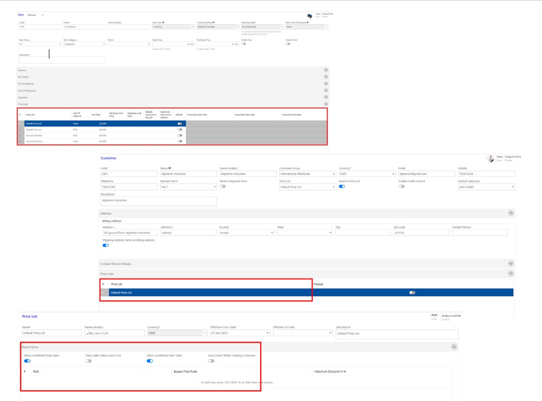 Online Sales Order Management System in MENA | Enfinity ERP